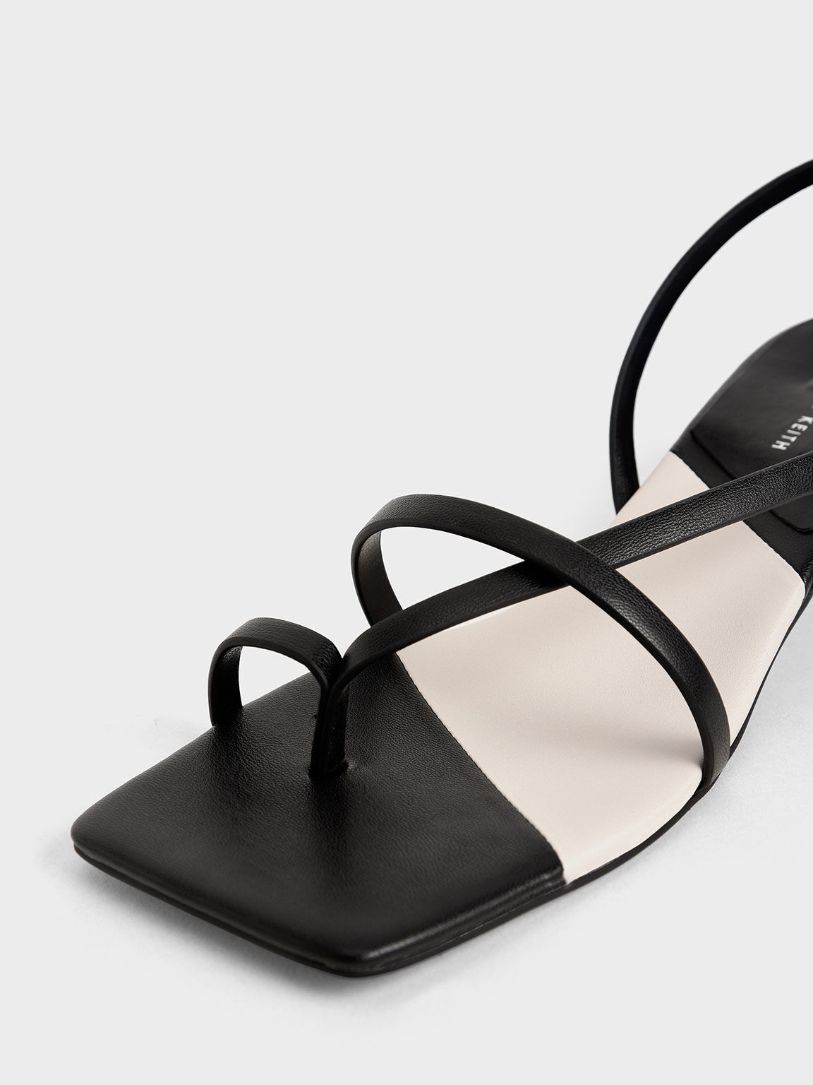 Black Strappy Slingback Sandals Charles And Keith Us