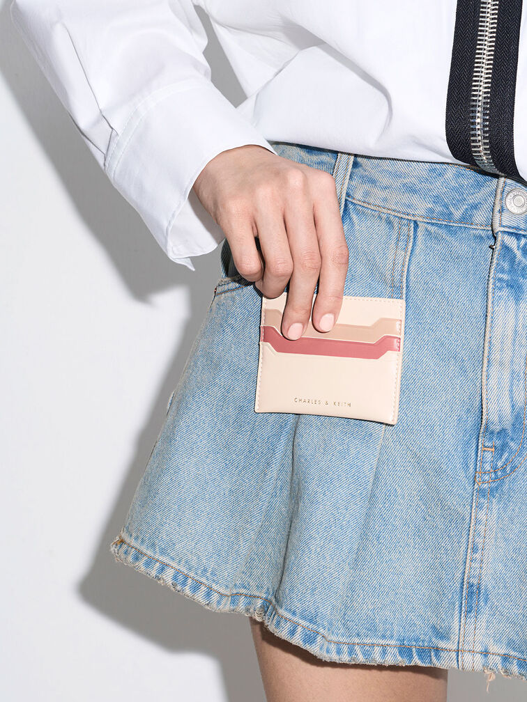 Light Pink Multicolour Card Holder - CHARLES & KEITH ZA