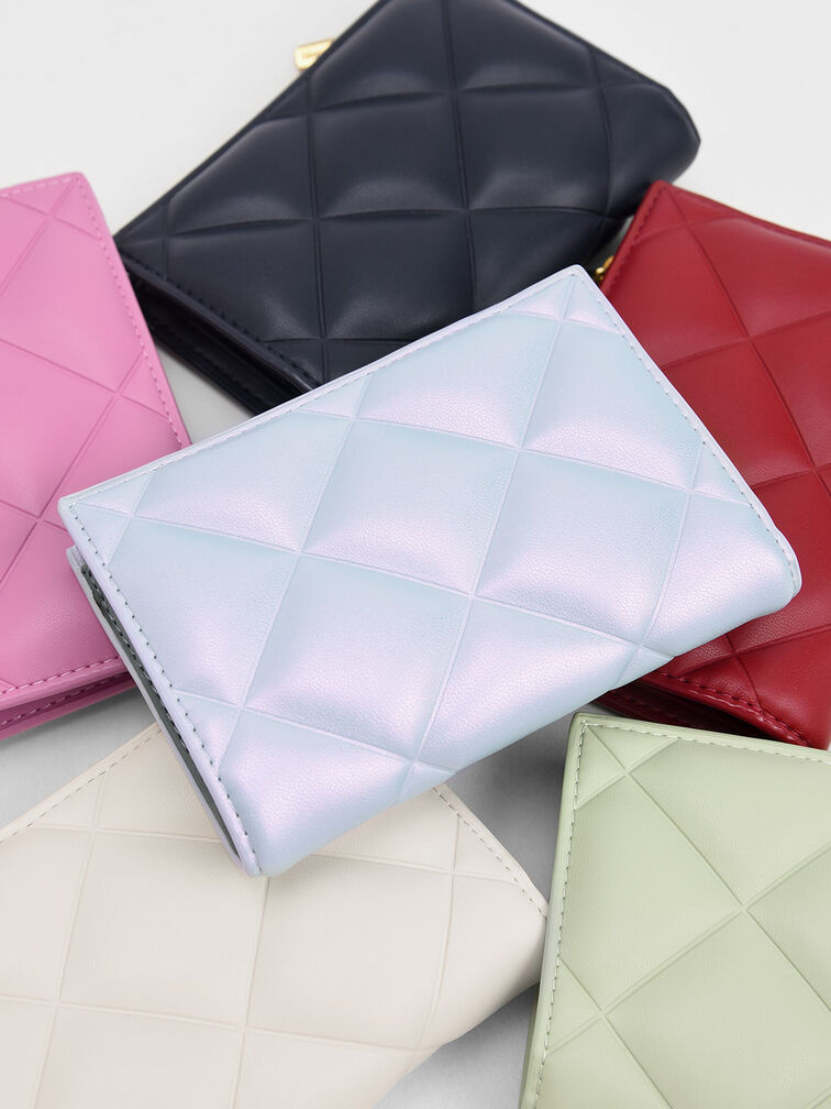 Mint Green Gemma Quilted Card Holder - CHARLES & KEITH MO