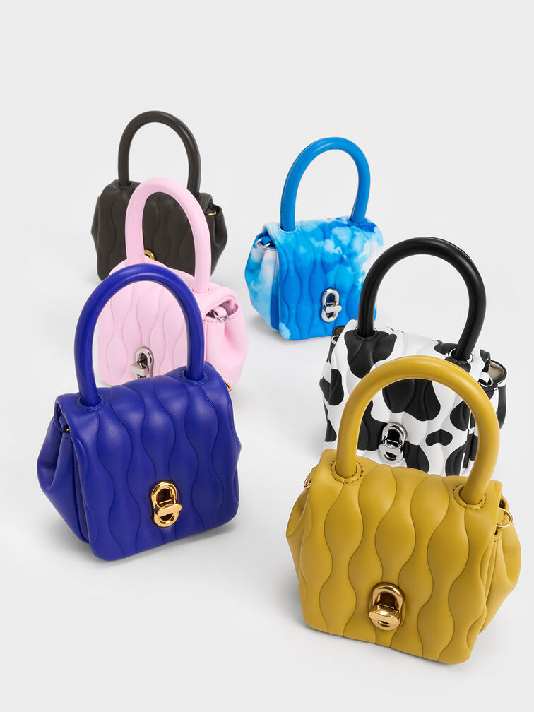 Cobalt Iva Padded Mini Bag - CHARLES & KEITH TR