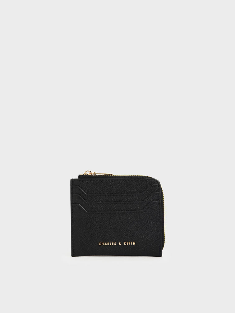 Black Small Zip Pouch - CHARLES & KEITH KH