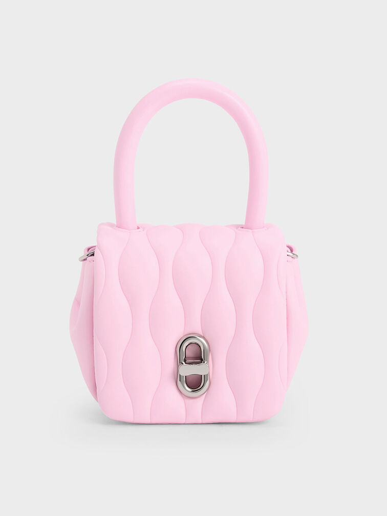 Pink Iva Padded Mini Bag - CHARLES & KEITH KR