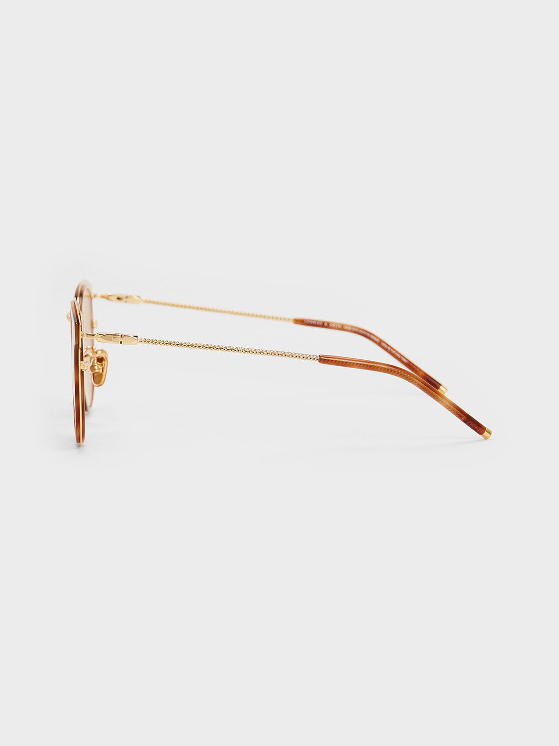 Tortoiseshell Oval Recycled Acetate Sunglasses Charles And Keith Us