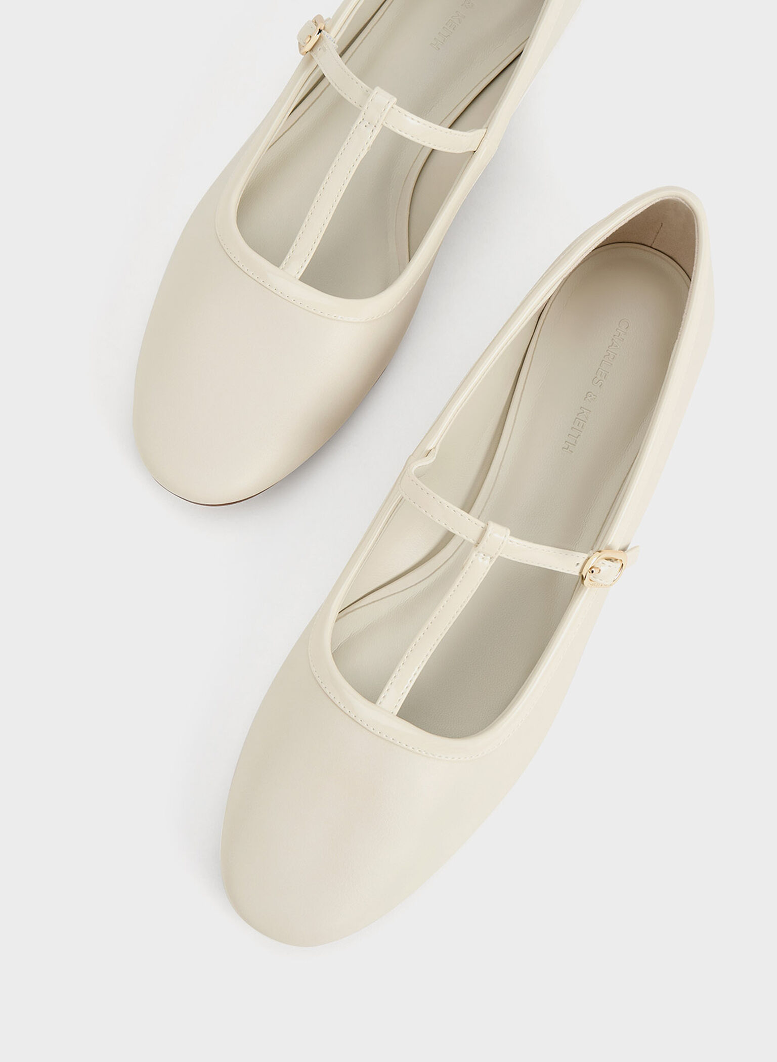 Chalk T Bar Mary Jane Flats Charles And Keith Mo