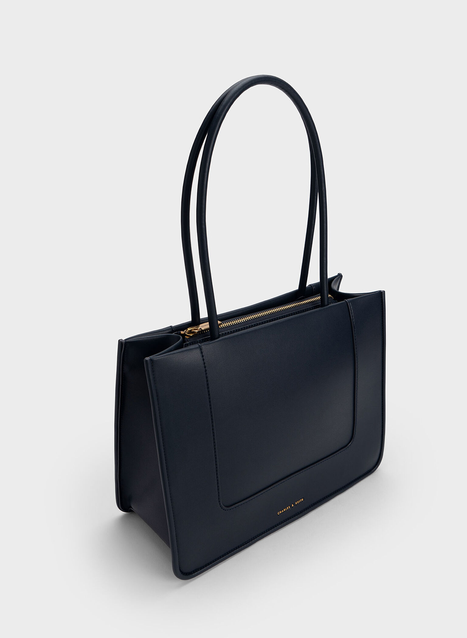 Navy Daylla Tote Bag - CHARLES & KEITH CL