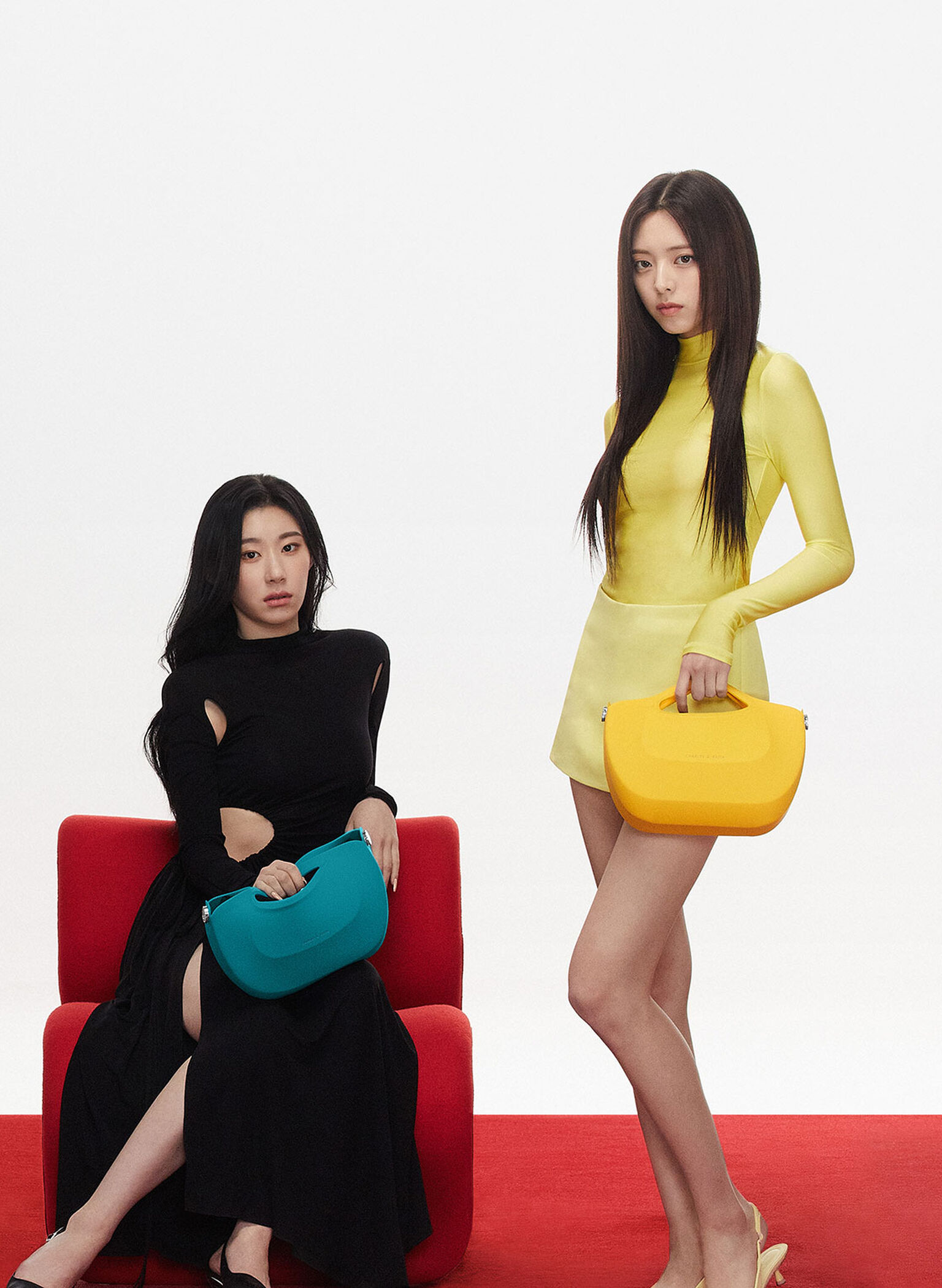 Yellow Cocoon Curved Handle Bag - CHARLES & KEITH MO