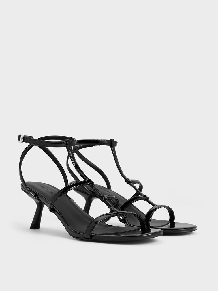 Black Box Clara Asymmetric T Bar Sandals Charles And Keith Us