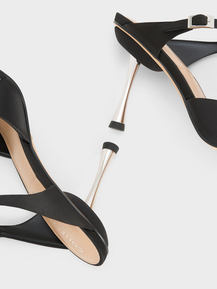 Demi Recycled Polyester Embellished Pointed-Toe Mules
