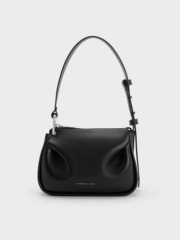 Noir Lumen Padded Crossbody Bag - CHARLES & KEITH AU