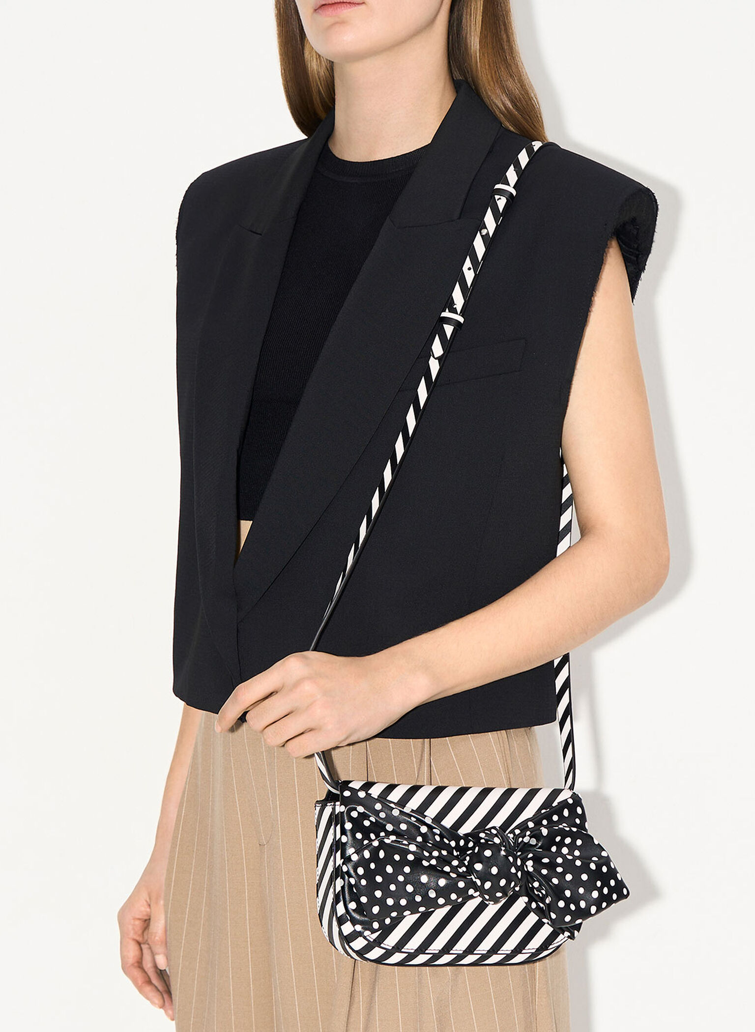 Multicoloured Bow Printed Crossbody Bag - CHARLES & KEITH OM