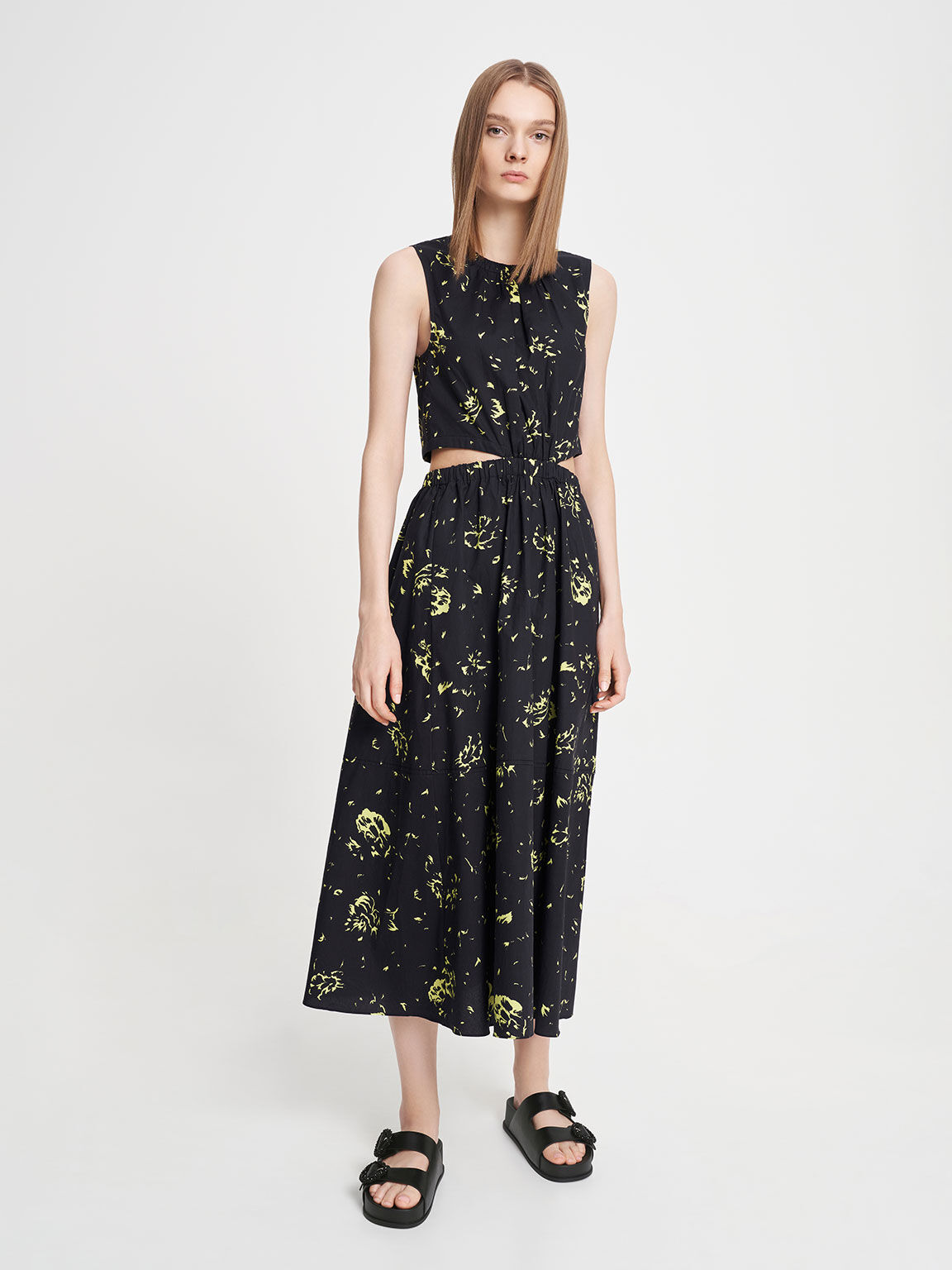 Black Slide Sandals Shop Online Charles And Keith Tw