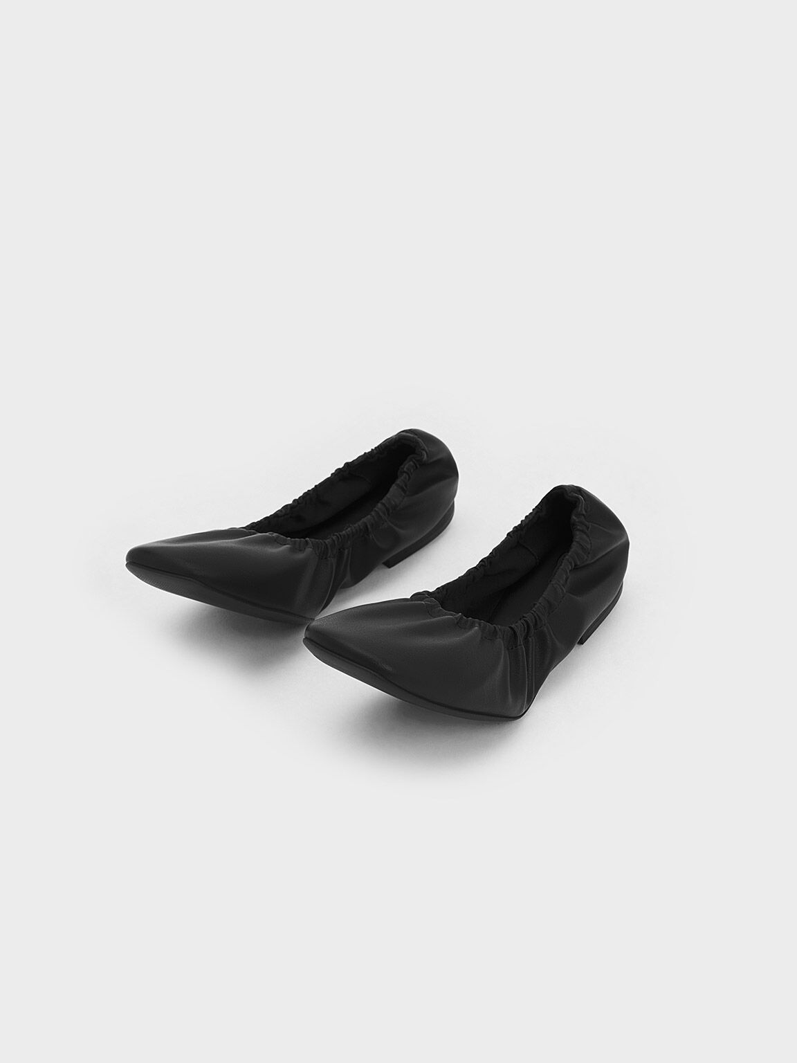 Black Ballerina Flats Shop Online Charles And Keith Sg