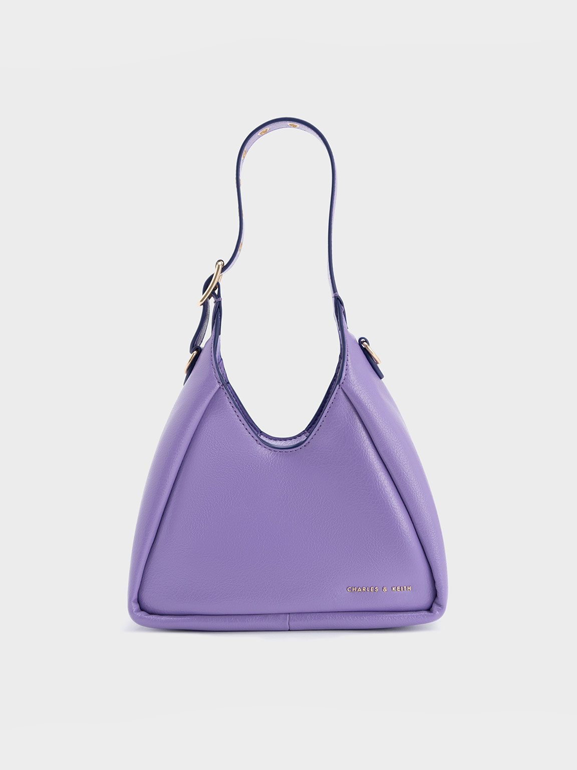 Purple Mini Buzz Hobo Bag - CHARLES & KEITH MO
