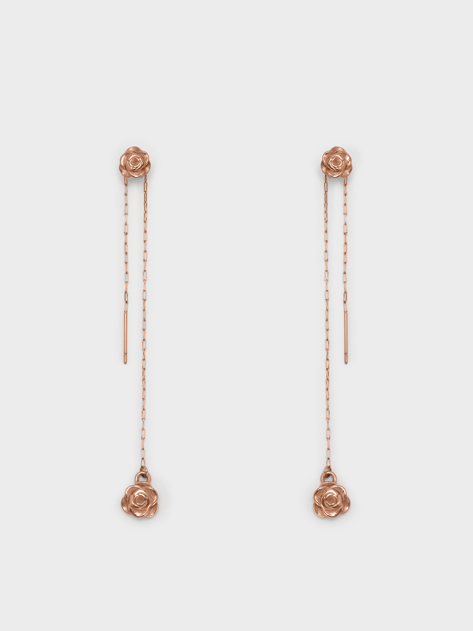 Rosalind Flower-Motif Asymmetric Drop Earrings - CHARLES & KEITH MX