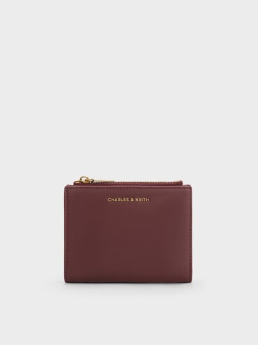 Mulberry Plum Harmonee Top Zip Small Wallet - CHARLES & KEITH International