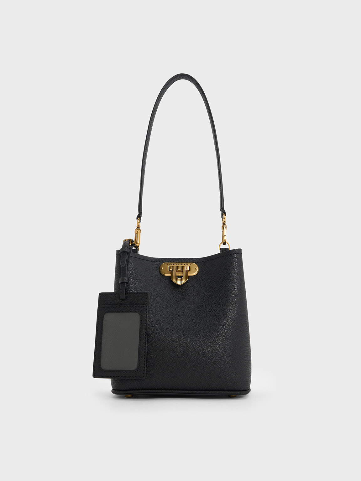 Black Alcott Bucket Bag - CHARLES & KEITH TW