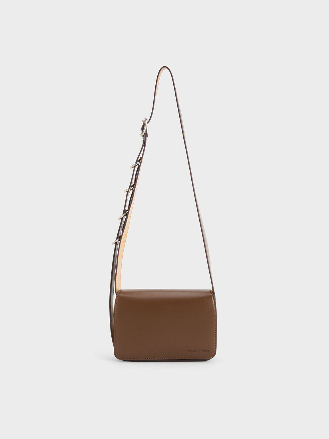 Dark Brown Rebel Shoulder Bag - CHARLES & KEITH International