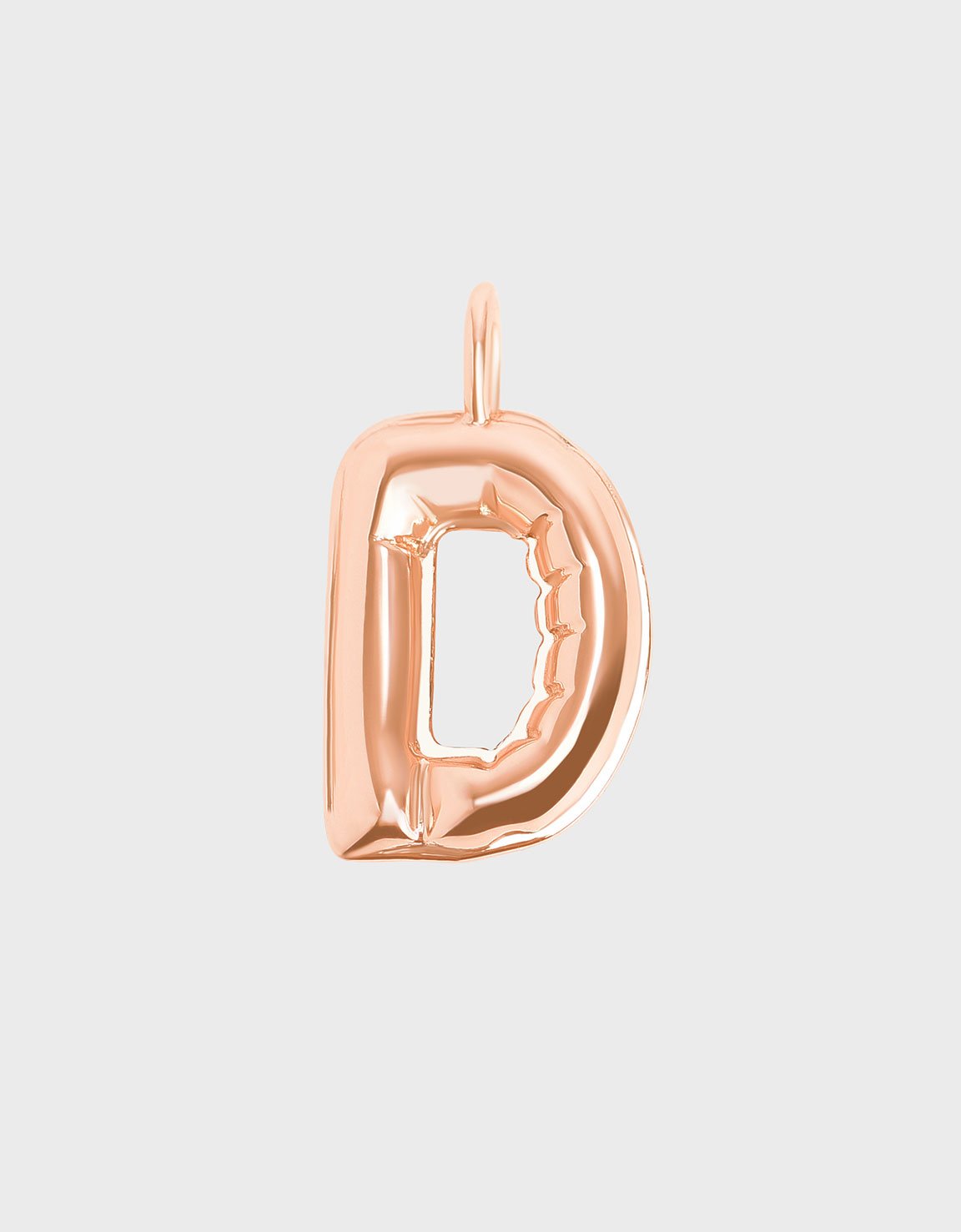 Rose Gold Alphabet 'D' Charm - CHARLES & KEITH SG