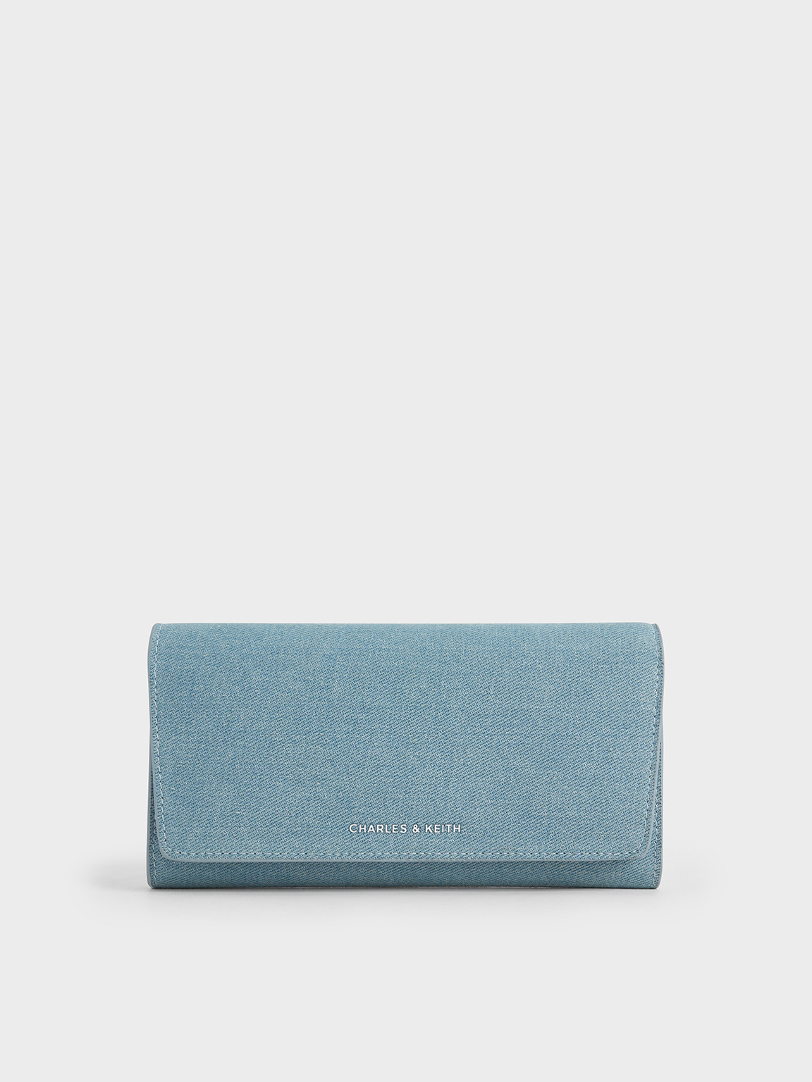 Blue Irie Denim Long Wallet - CHARLES & KEITH PH