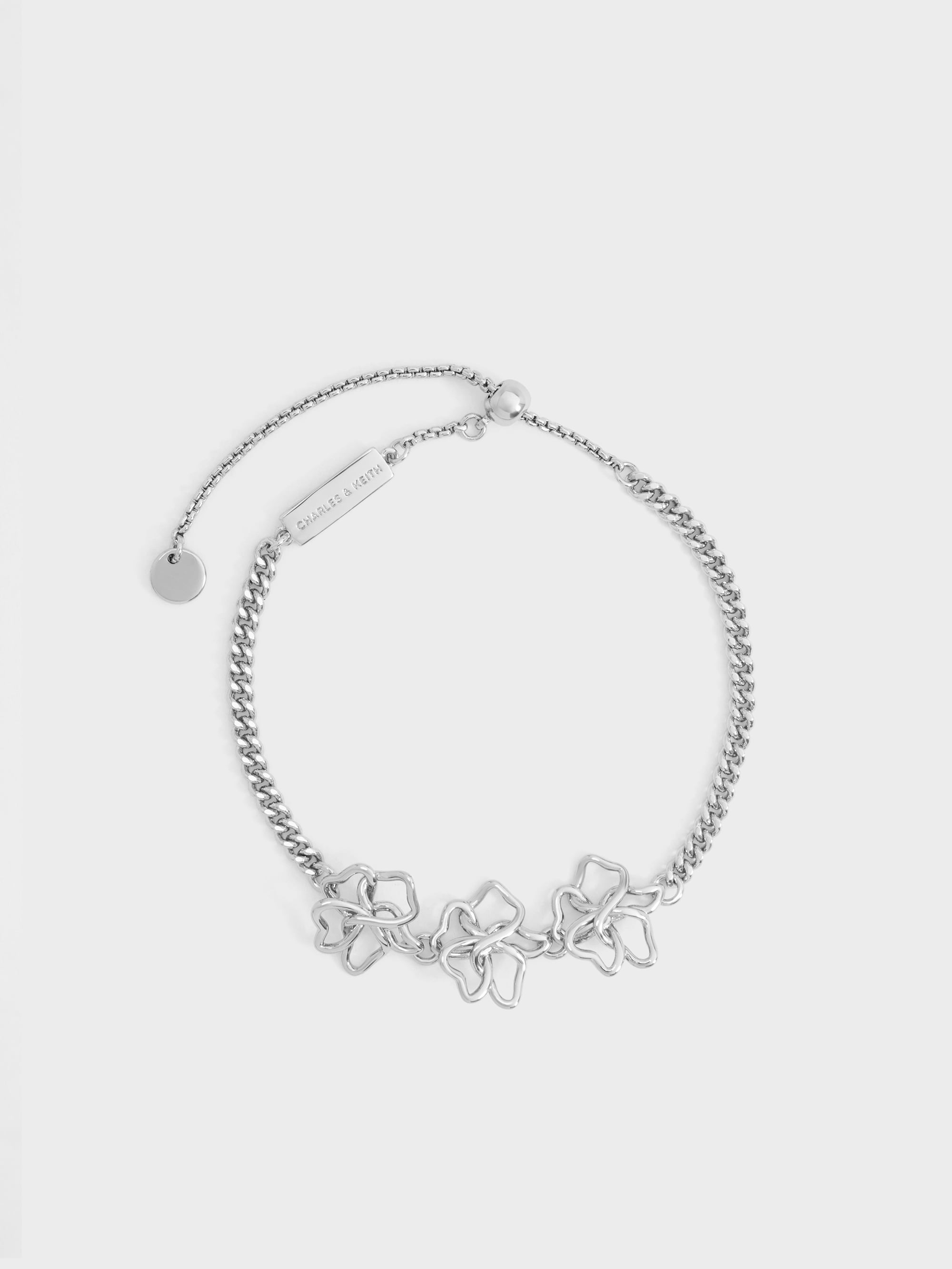 Fernley Flower Bracelet - Silver - CHARLES & KEITH International