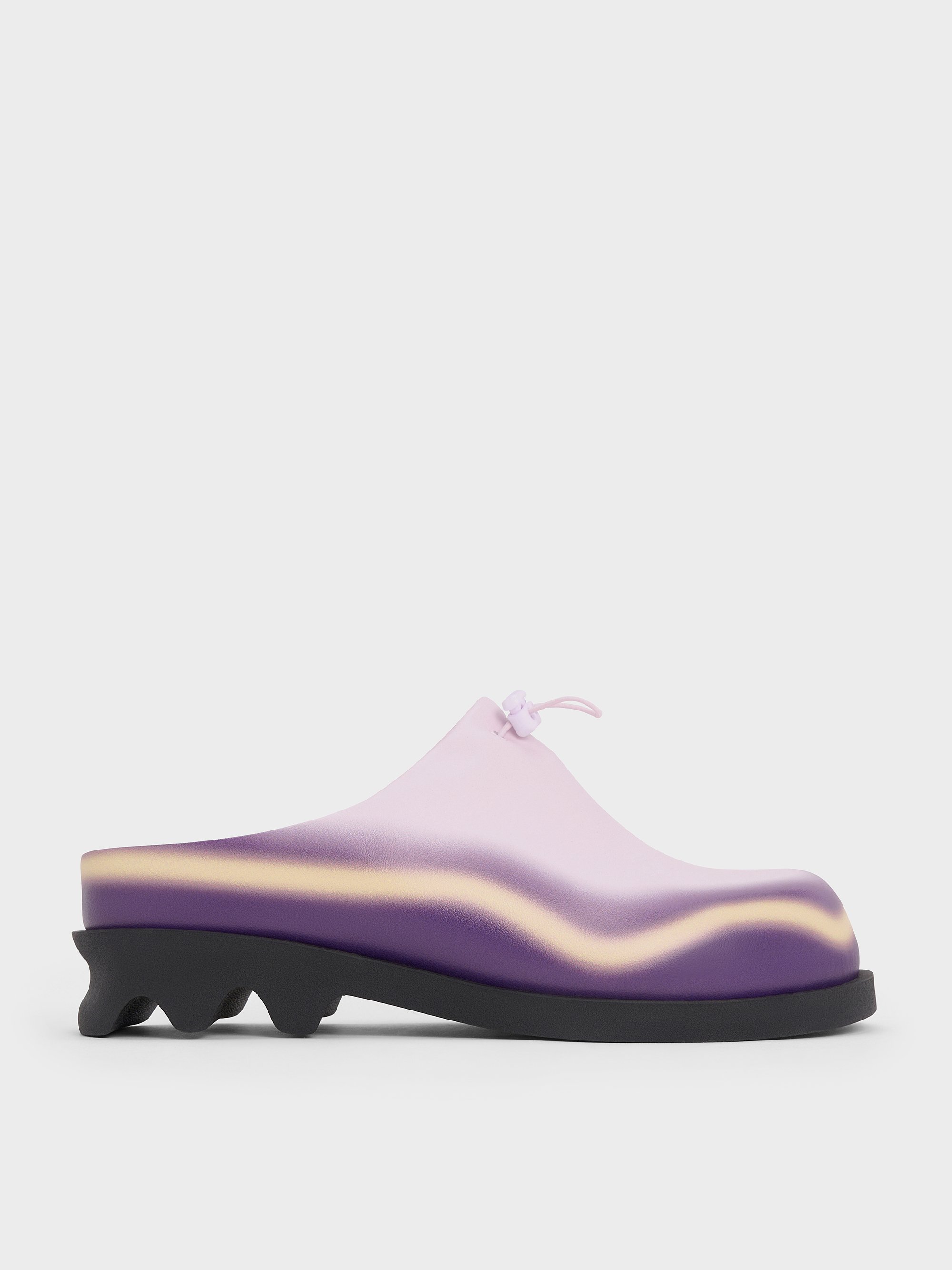 Lilac Gradient Wave Slip-On Mules - Lilac - Shoes - CHARLES & KEITH US