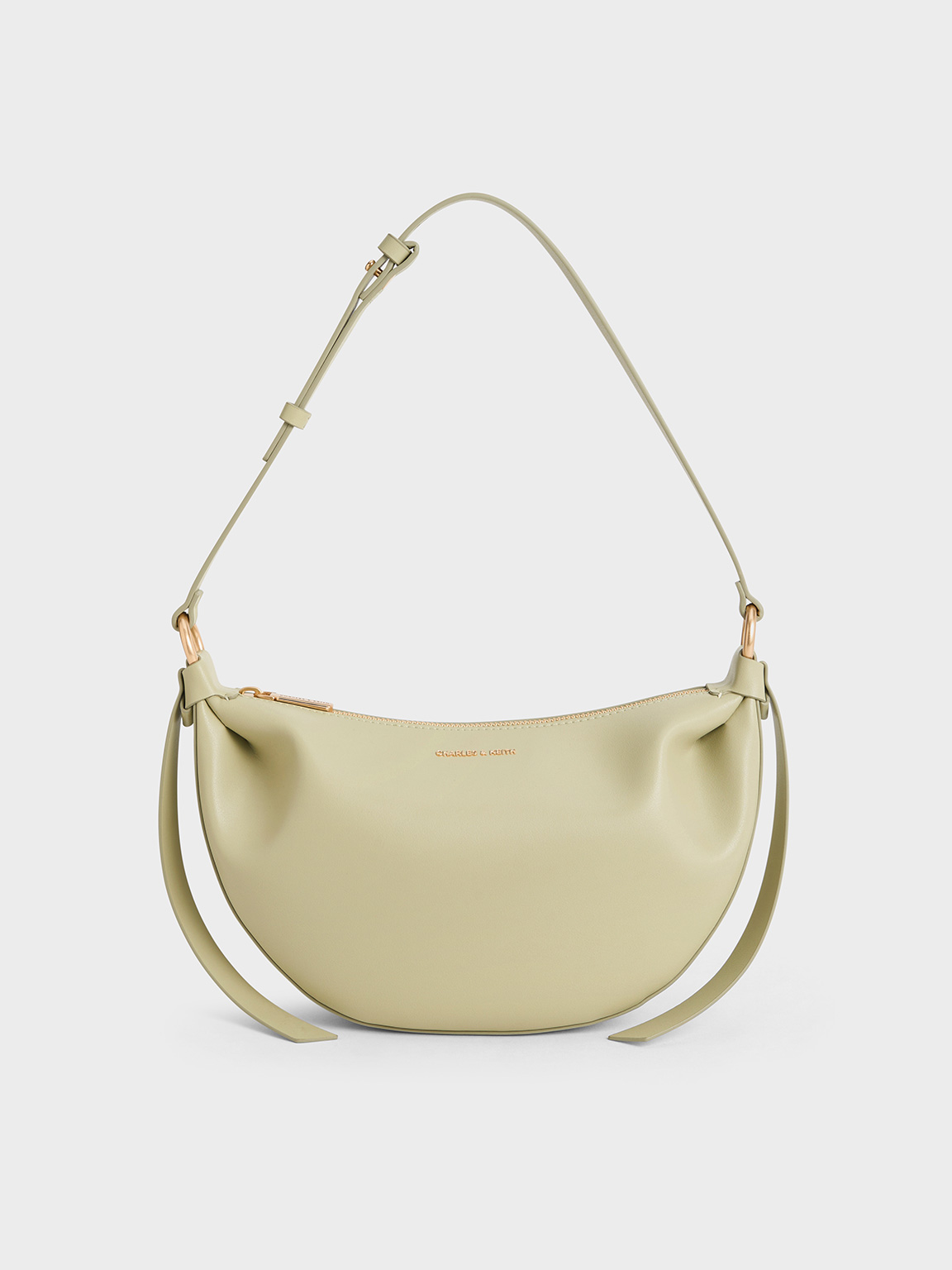 Calla 半月肩背包 - Sage Green | 包款 - CHARLES & KEITH TW