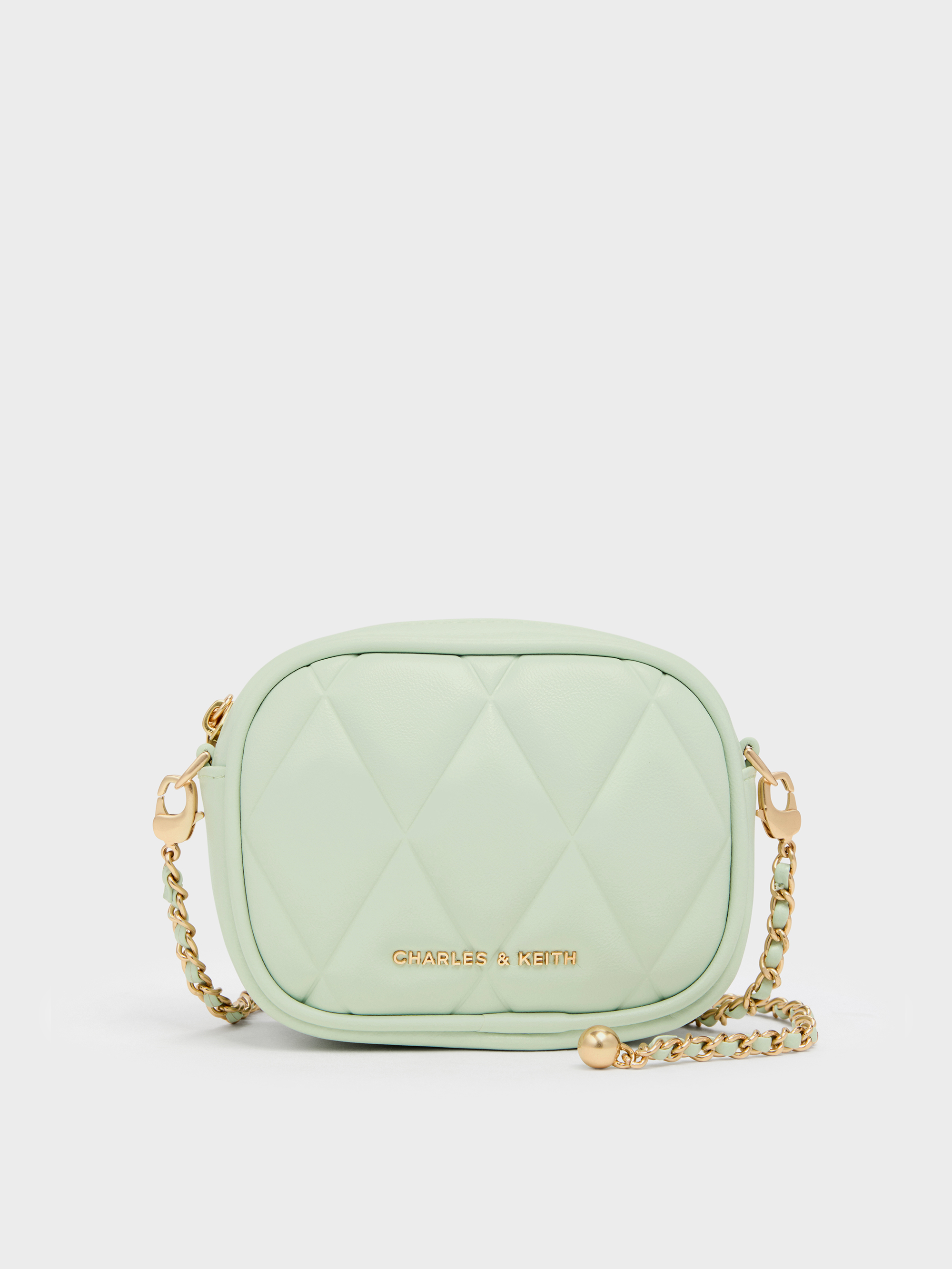 Mint Green Arwen Quilted Mini Bag - Mint Green - Bags - CHARLES & KEITH KH