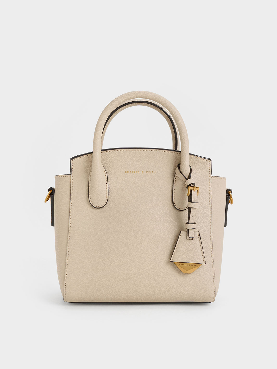 IVORY Trapeze Tote Bag - CHARLES & KEITH PA