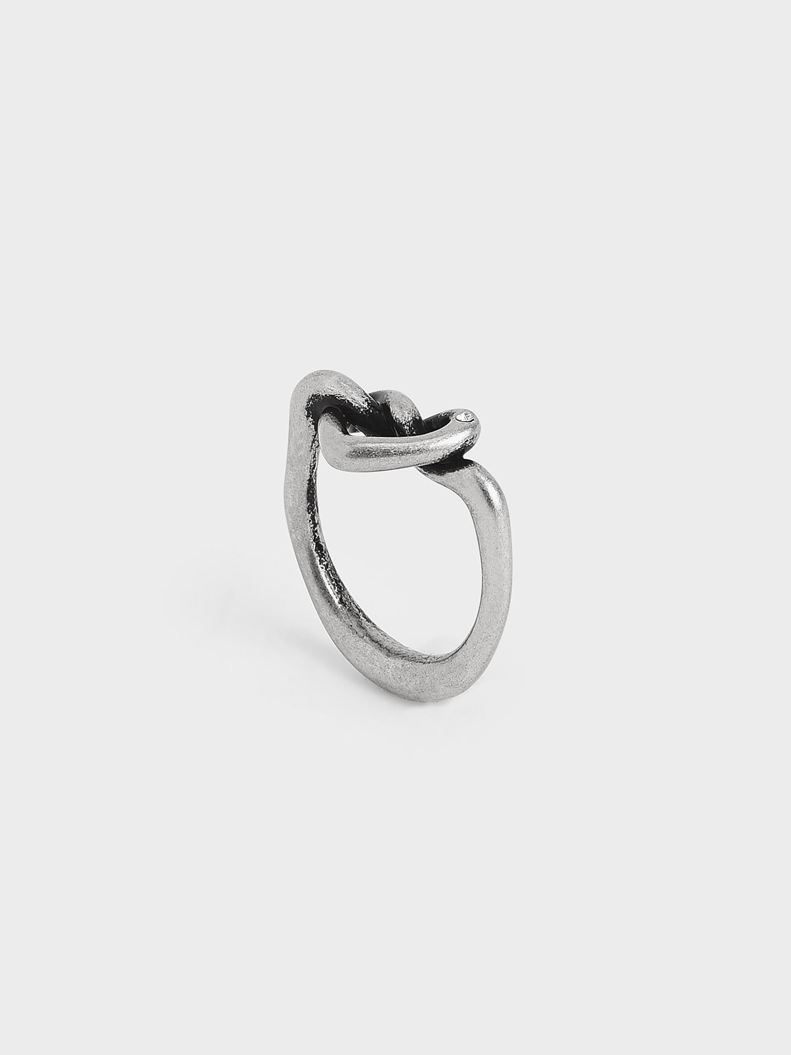 Silver Swarovski® Crystal Embellished Heart Ring - CHARLES & KEITH ZA