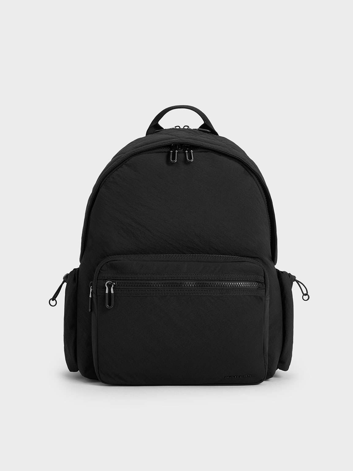 Noir Soleil Nylon Backpack - CHARLES & KEITH ZA
