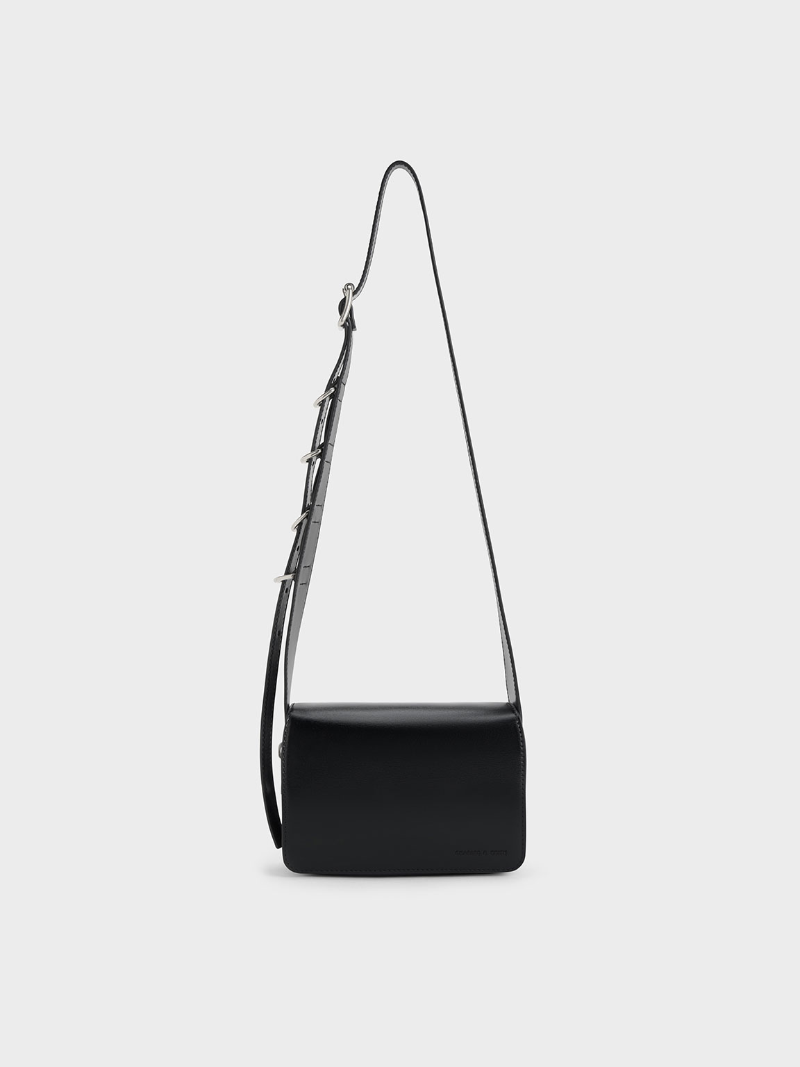 Noir Rebel Shoulder Bag - CHARLES & KEITH KH