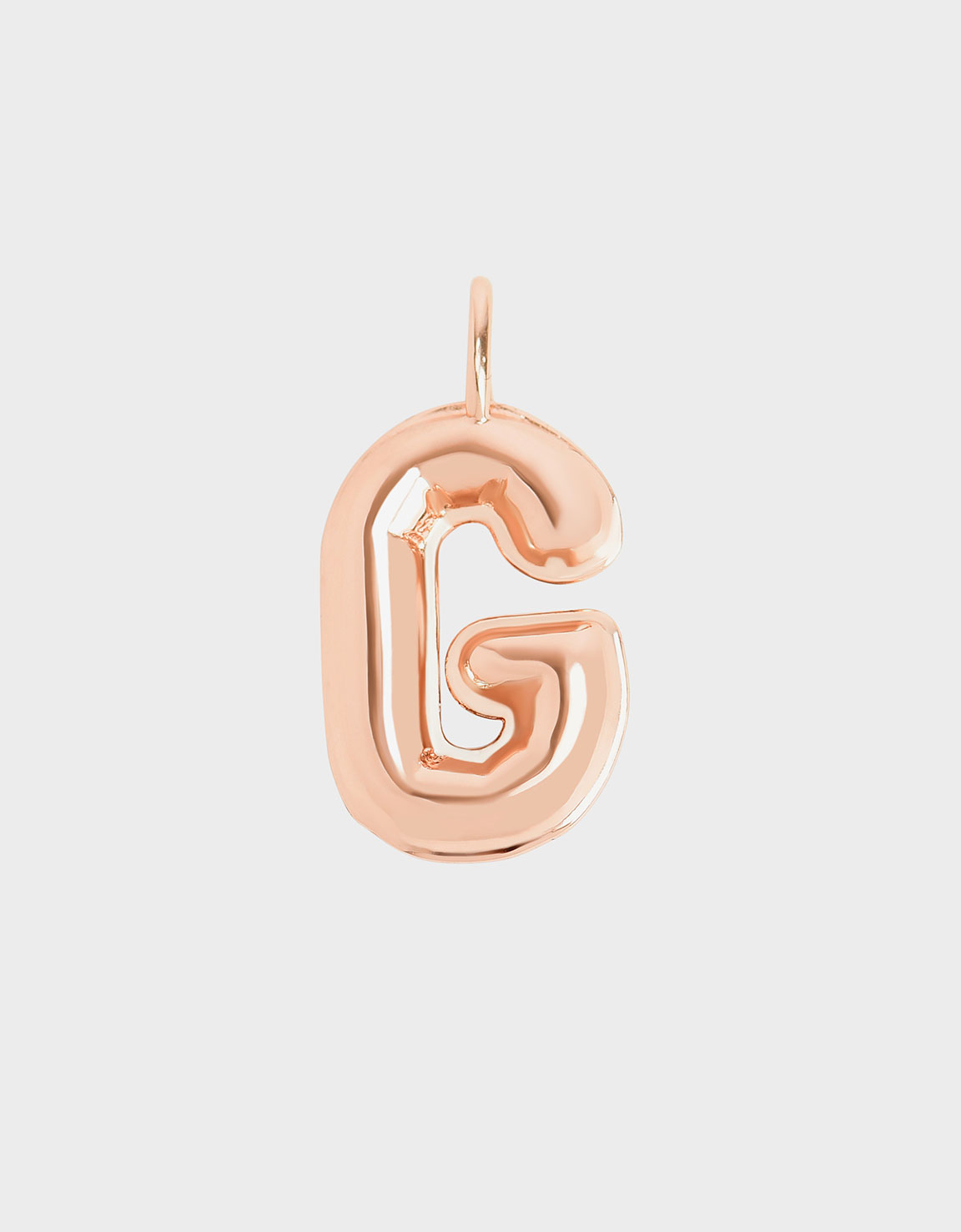 Rose Gold Alphabet 'G' Charm - CHARLES & KEITH US