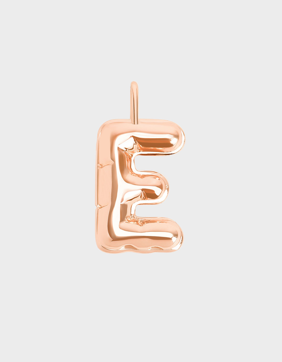 Rose Gold Alphabet 'E' Charm - CHARLES & KEITH US
