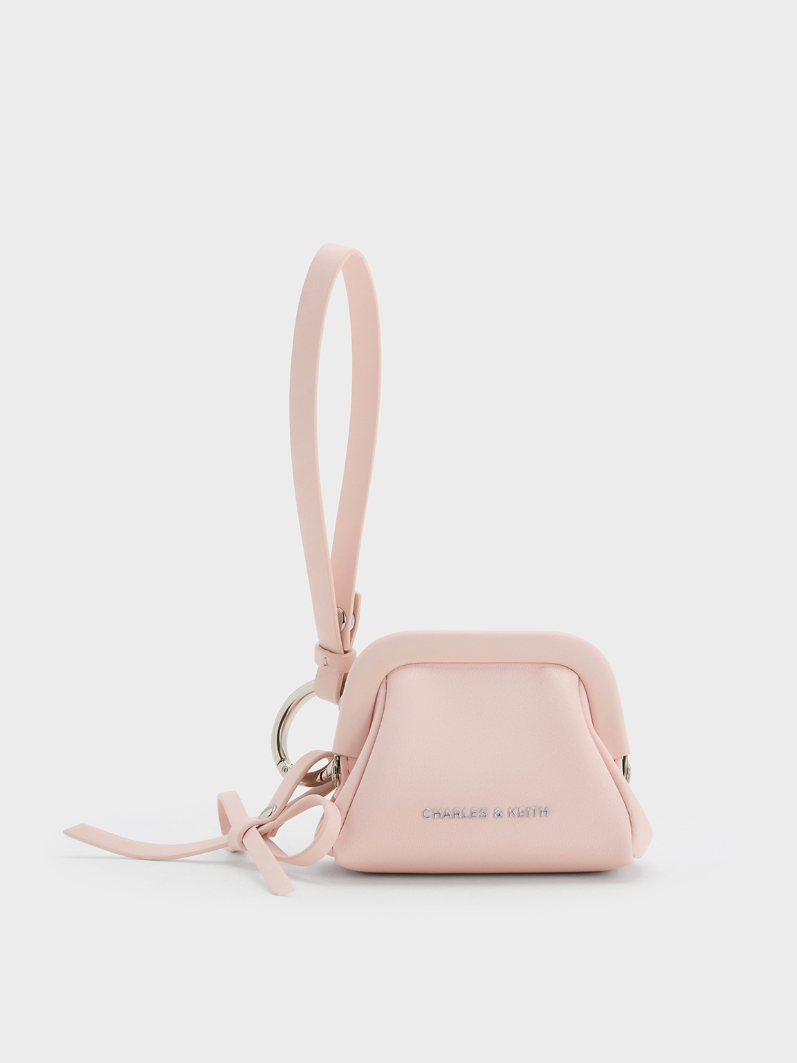 Soft Pink Bow Micro Bag Charm - CHARLES & KEITH SG