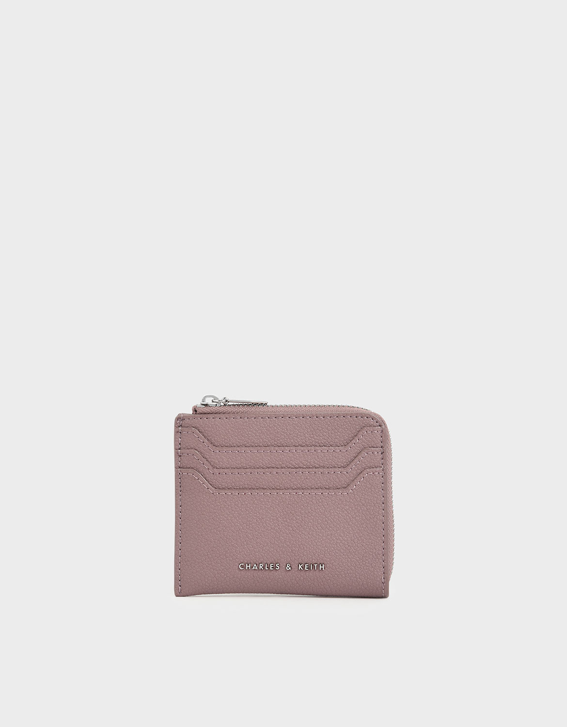 Mauve Small Zip Pouch - CHARLES & KEITH US