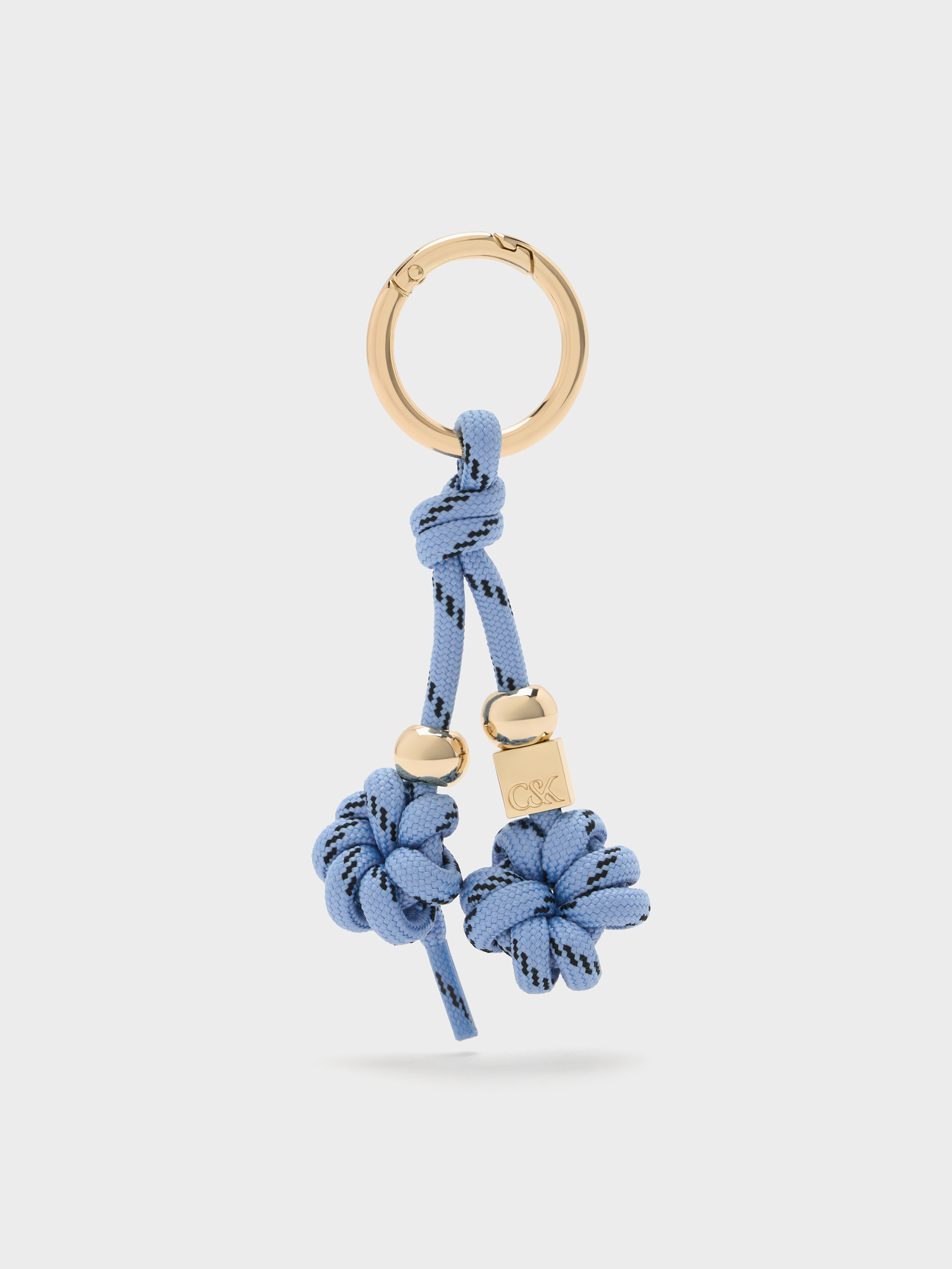 Blue Knotted-Flower Charm - CHARLES & KEITH PA