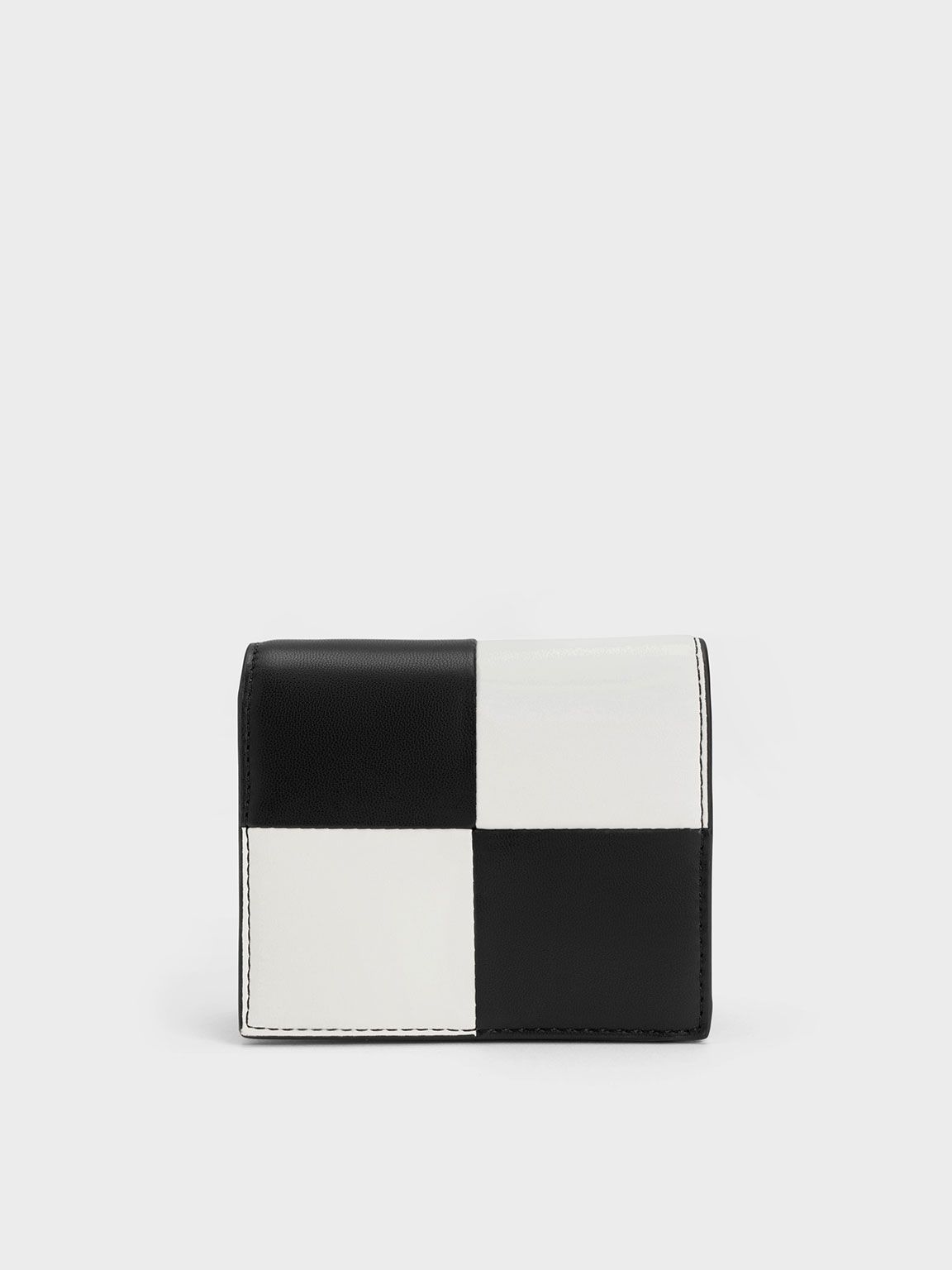 Multicoloured Georgette Checkered Small Wallet - CHARLES & KEITH MX