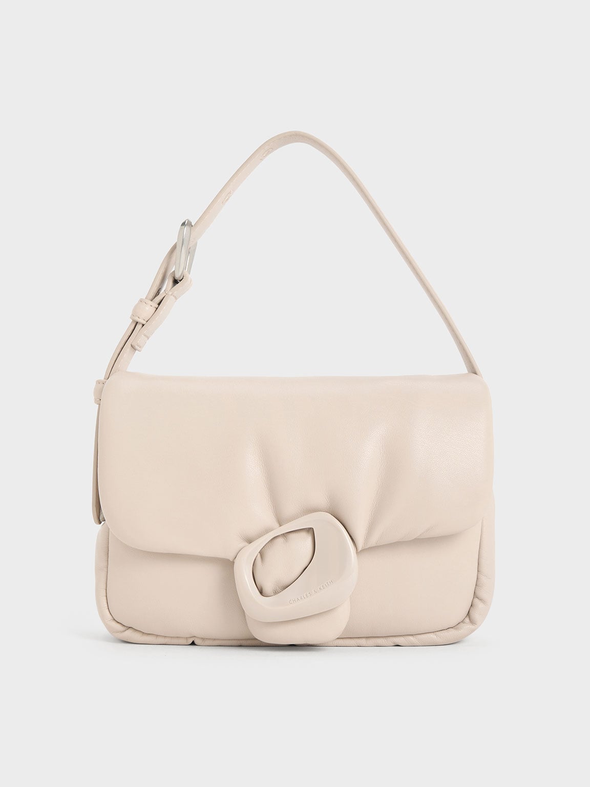 Ivory Moore Padded Shoulder Bag - CHARLES & KEITH CO