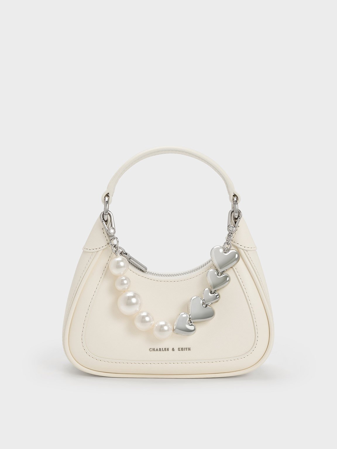 Gift Set: Cream Mini Hobo Bag - CHARLES & KEITH PA