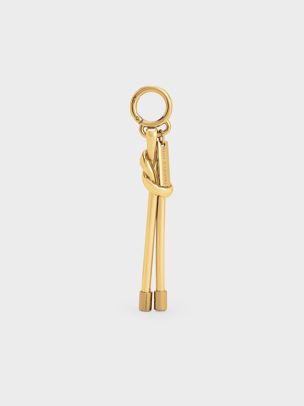 Gold Metallic Knotted Rope Charm - CHARLES & KEITH US