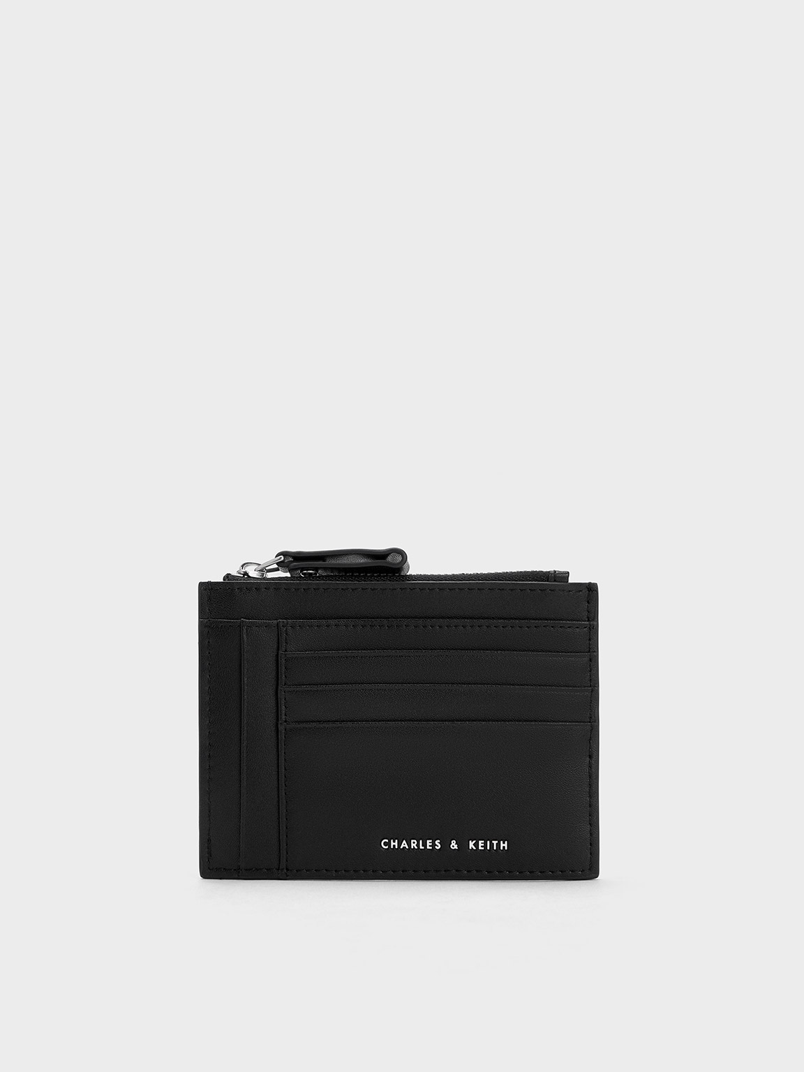 Black Multi-Slot Card Holder - CHARLES & KEITH TW