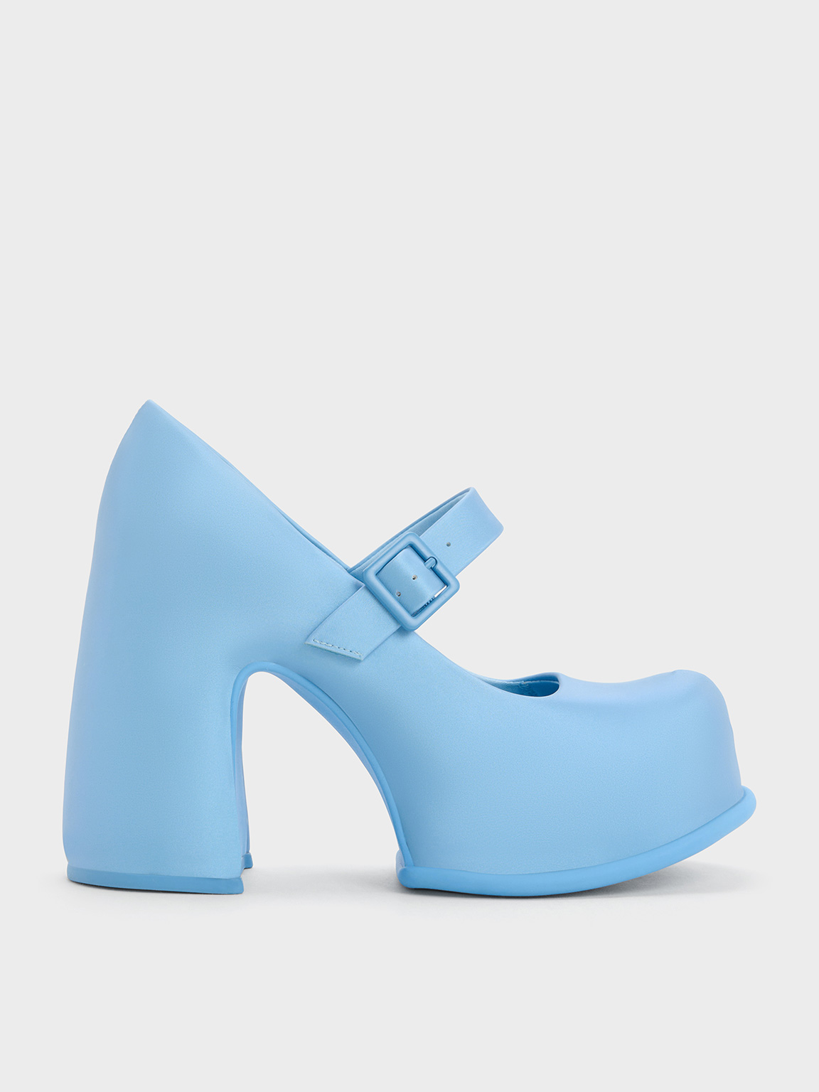 Blue Mary Jane Wedges