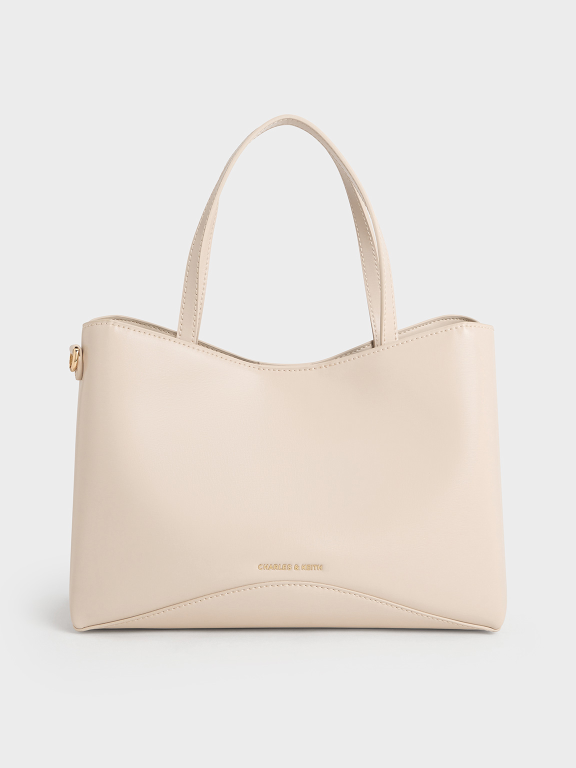 Oat Sybill Tote Bag - CHARLES & KEITH KR