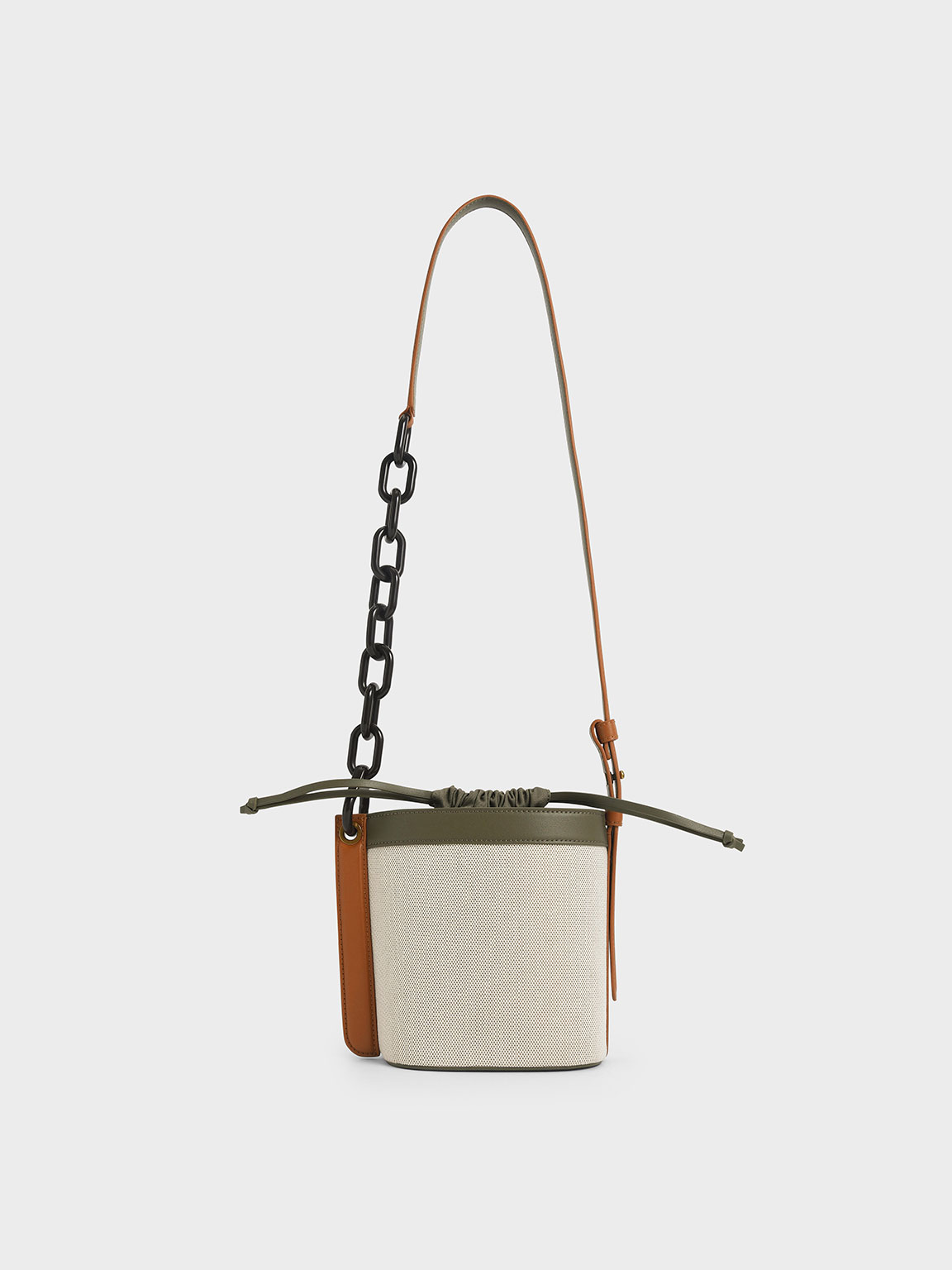 Multicoloured Alden Chain-Link Canvas Drawstring Bucket Bag - CHARLES ...