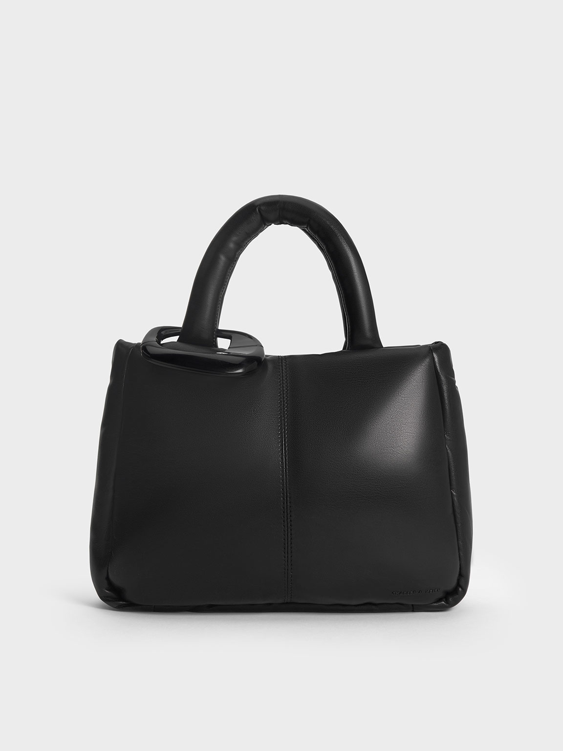 Noir Moore Padded Tote Bag - CHARLES & KEITH CO