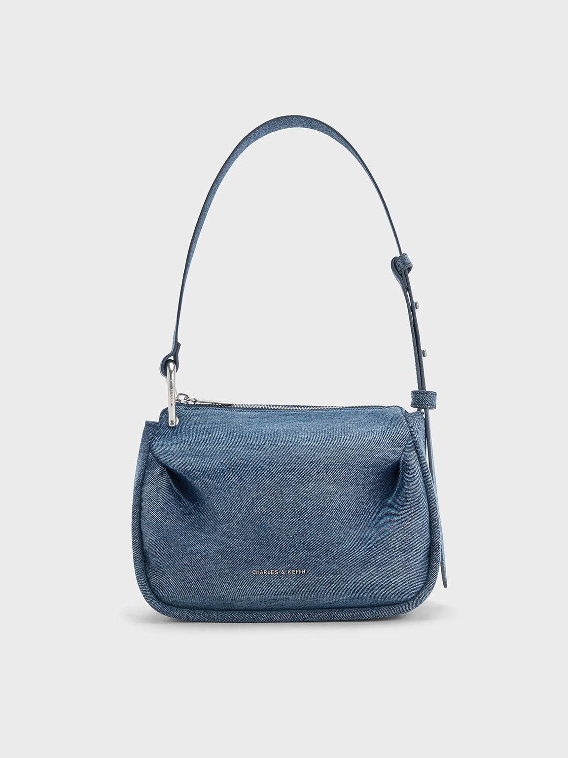 Denim Blue Lumen Denim Crossbody Bag - CHARLES & KEITH CA