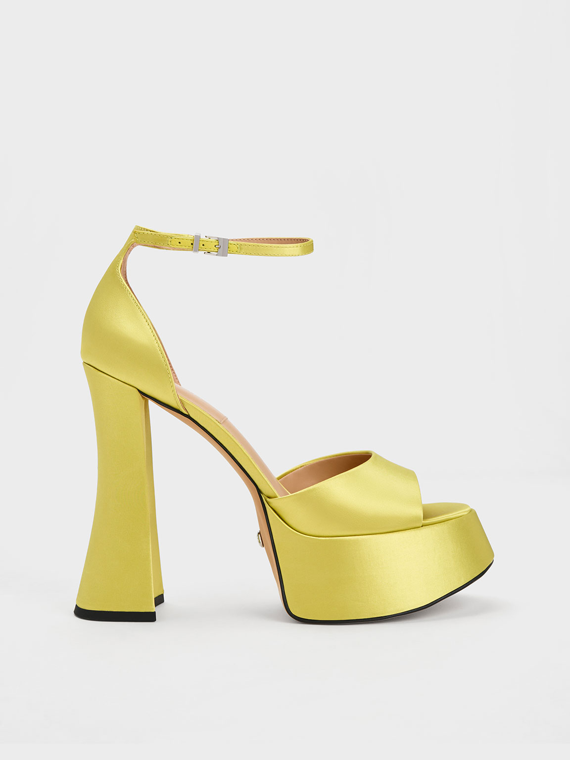 Lime Michelle Recycled Polyester Platform Sandals - CHARLES & KEITH MX