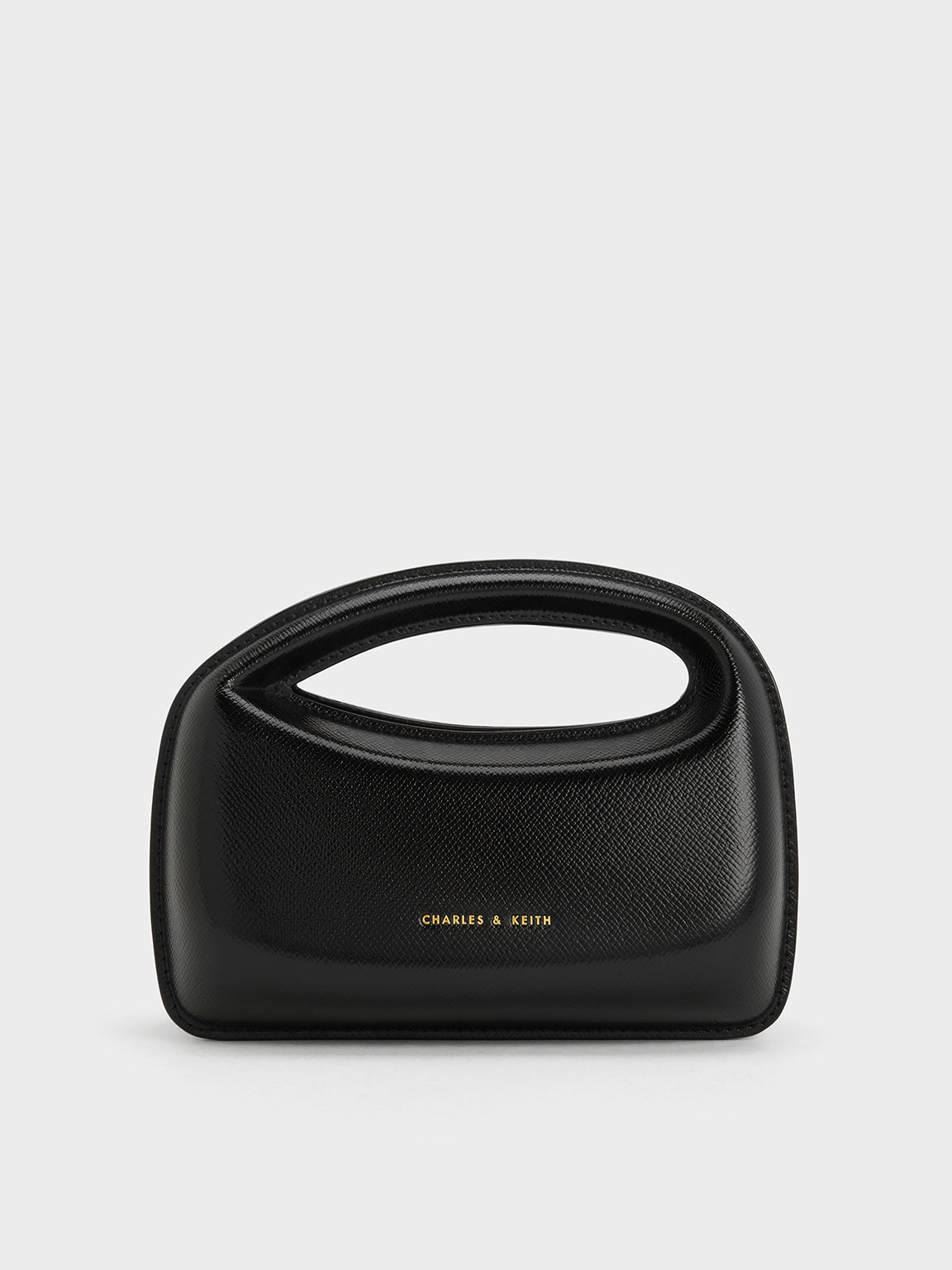 Cocoon 迷你手提包 (黑銀) | 特價 - CHARLES & KEITH MO