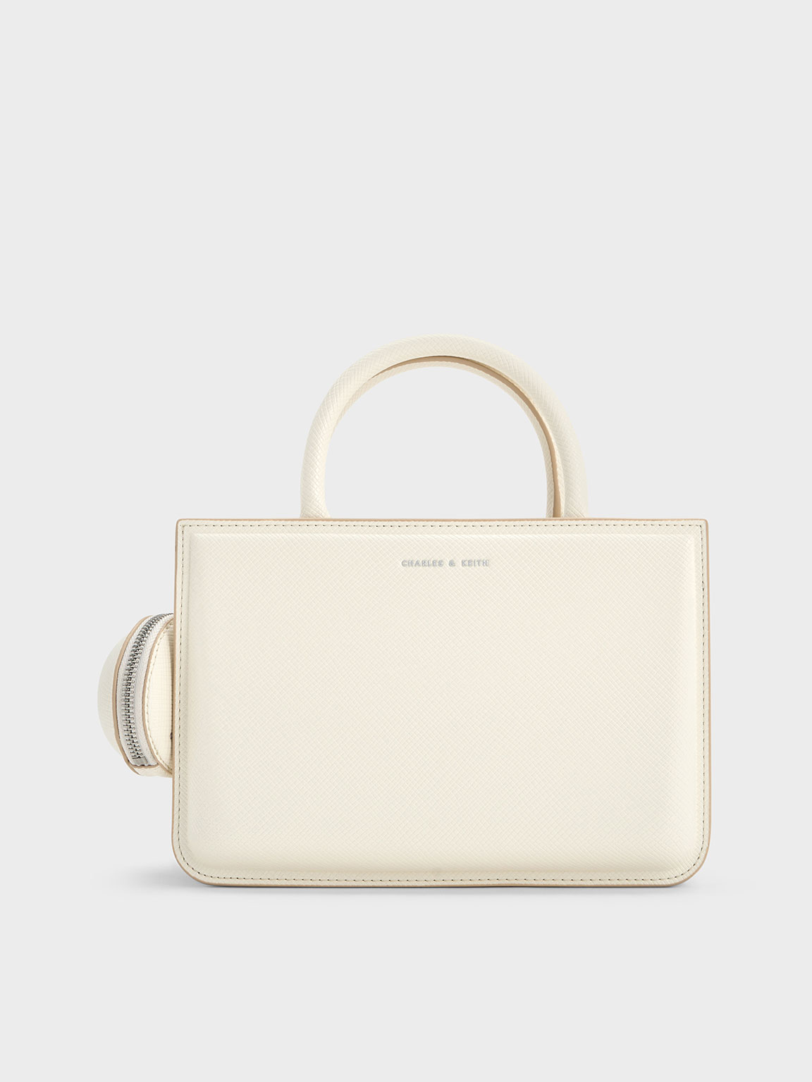 Cream Kay Tote Bag - CHARLES & KEITH UY