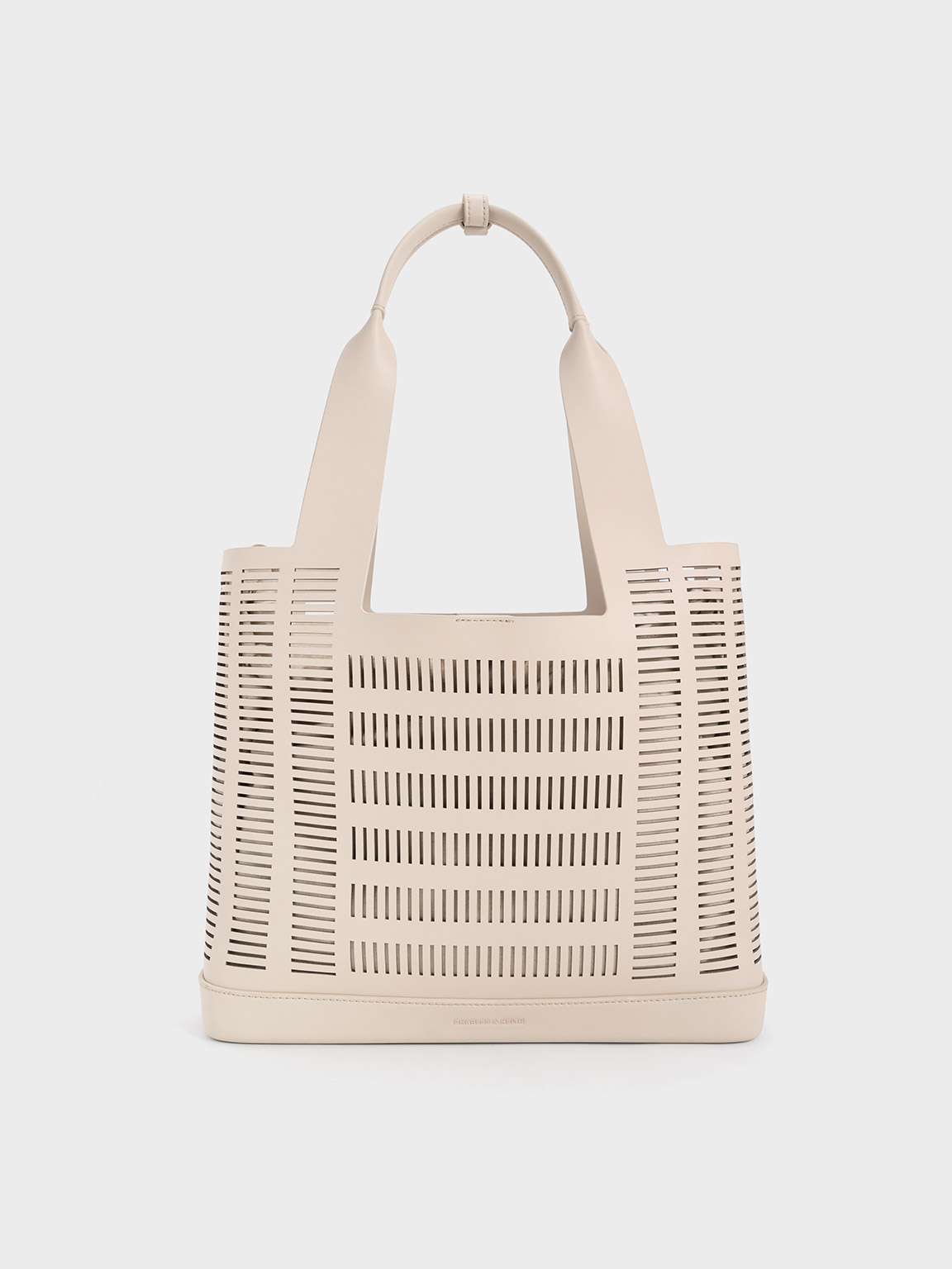 Bolso tote Delphi con recortes - Avena - CHARLES & KEITH US